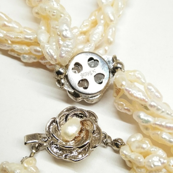 Jewelry | Baroque Natural Pearls With Sterling Broch Necklac | Poshmark